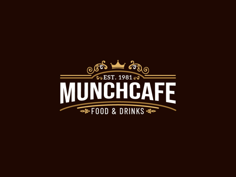 MunchCafe logo by Hasham Qazi on Dribbble