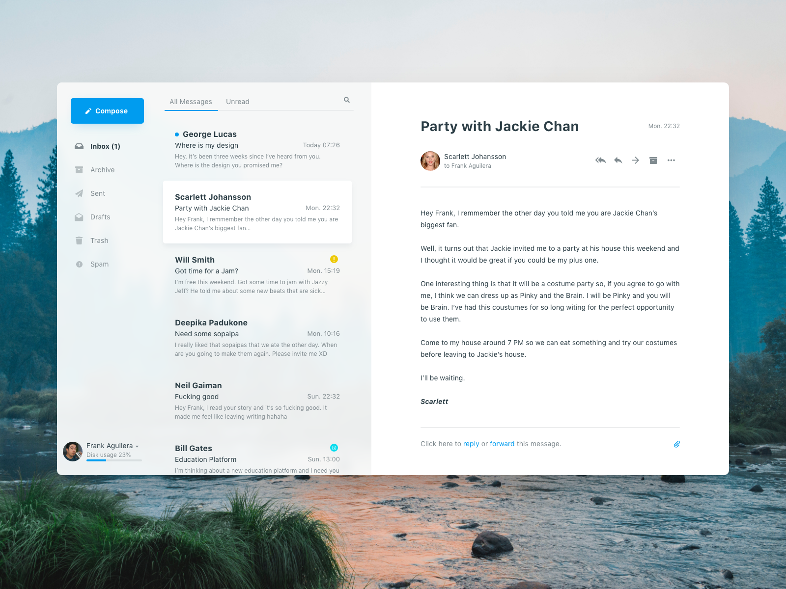 Email Client Concept by Francisco Aguilera G. on Dribbble