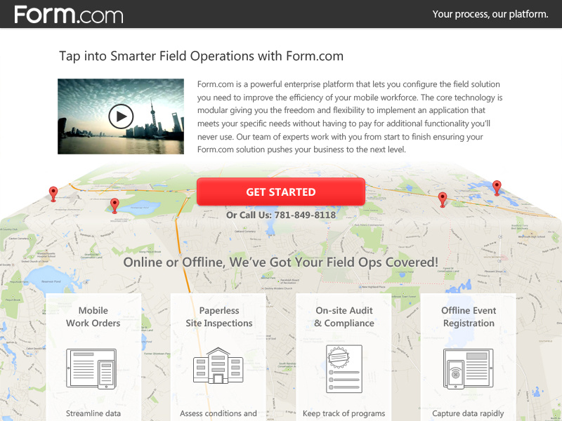 Field Software Landing Page by Tim Hicks on Dribbble