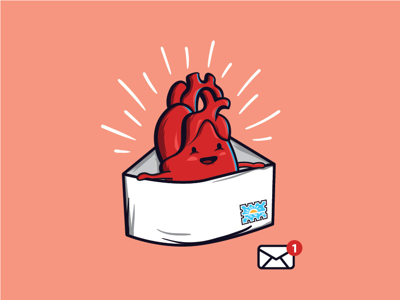 Send You My Heart by Tidar Maulana Wirahadi on Dribbble