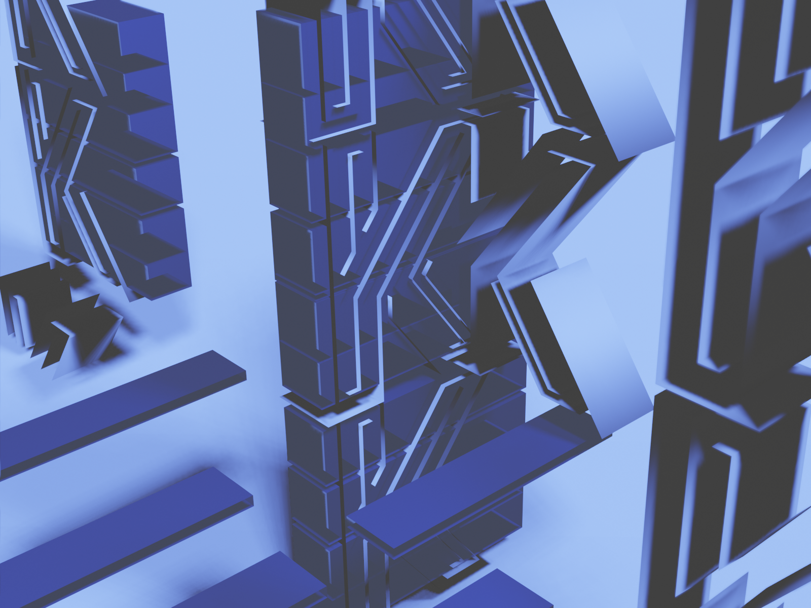 Font buildings by Kévin Scotet on Dribbble