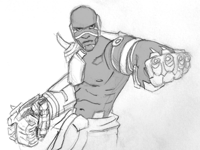 Doomfist Sketch by Susanna Holdren on Dribbble