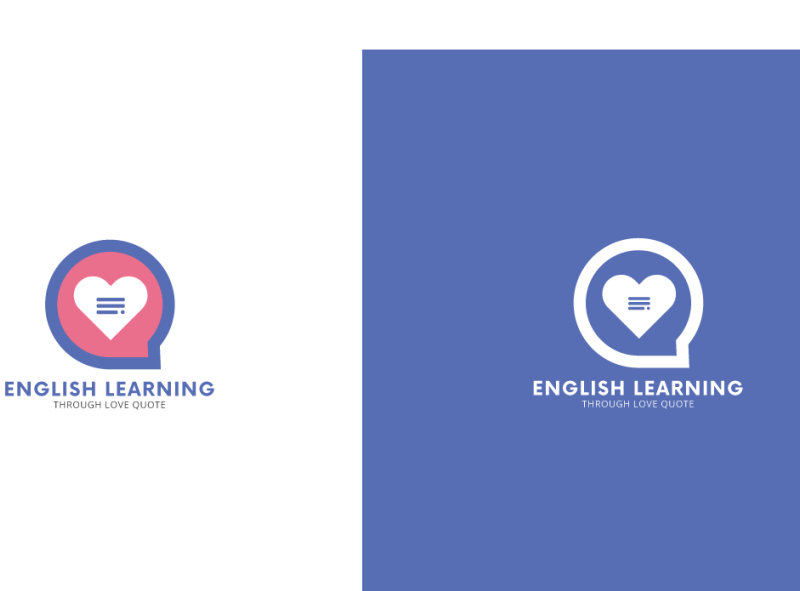 English Learning logo by Kemeli Mukta on Dribbble