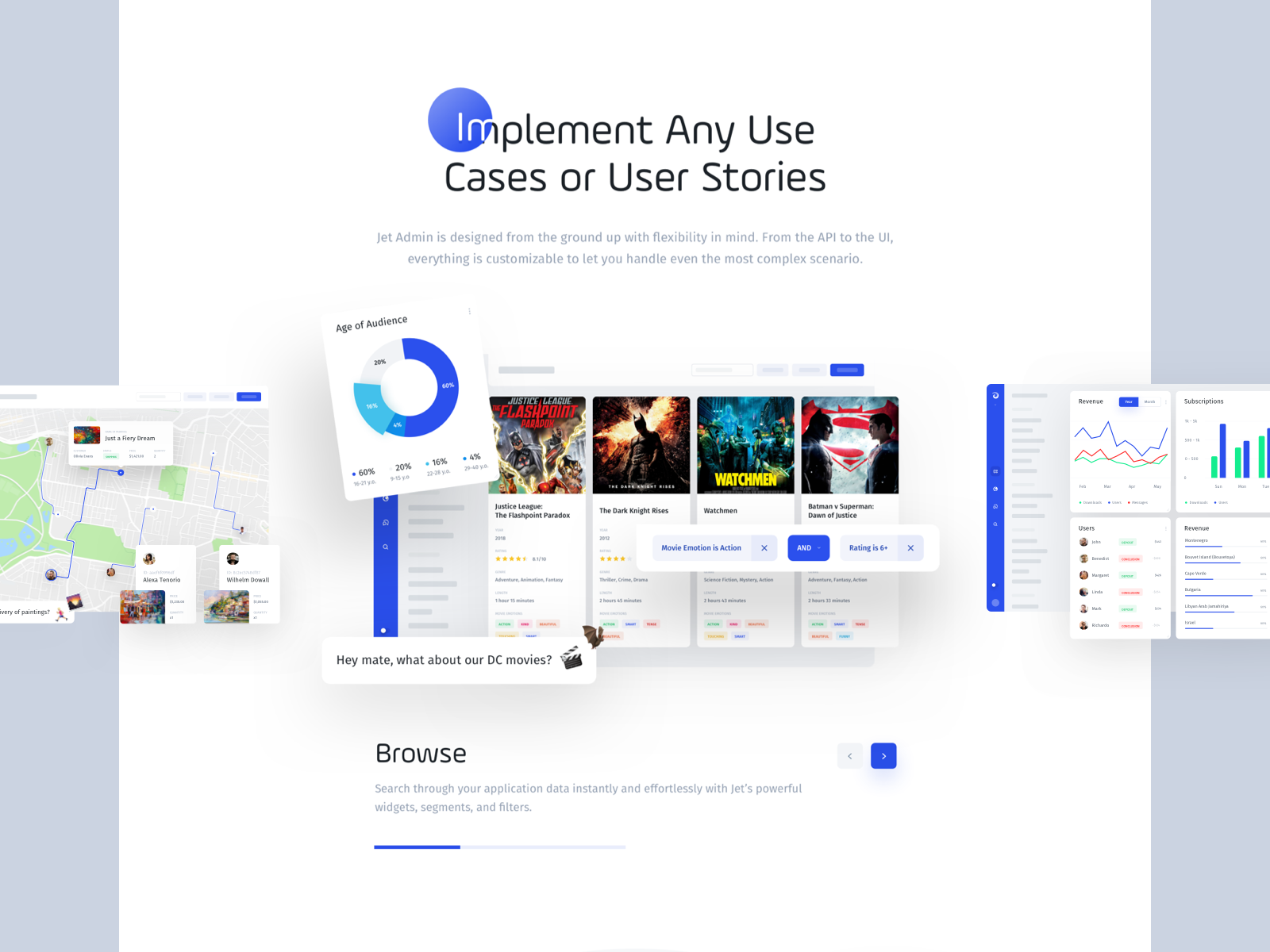 Jet Admin - Landing Page by Anton Pecheritsa for Geex Arts on Dribbble