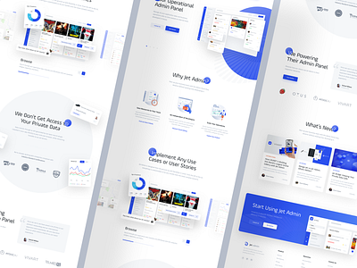 Jet Admin - Landing Page by Anton Pecheritsa for Geex Arts on Dribbble