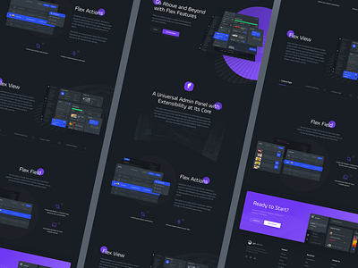Jet Admin - Landing Page // Dark Colors by Anton Pecheritsa for Geex ...