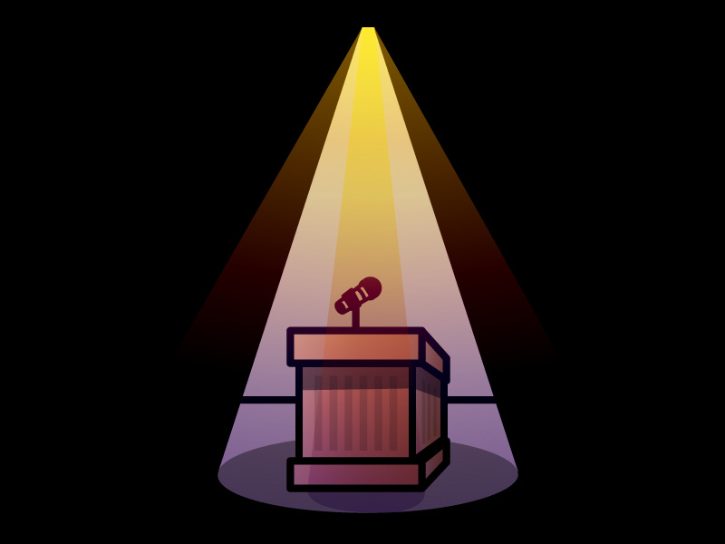 Public Speaking by Grant Fisher for Ramsey Creative on Dribbble