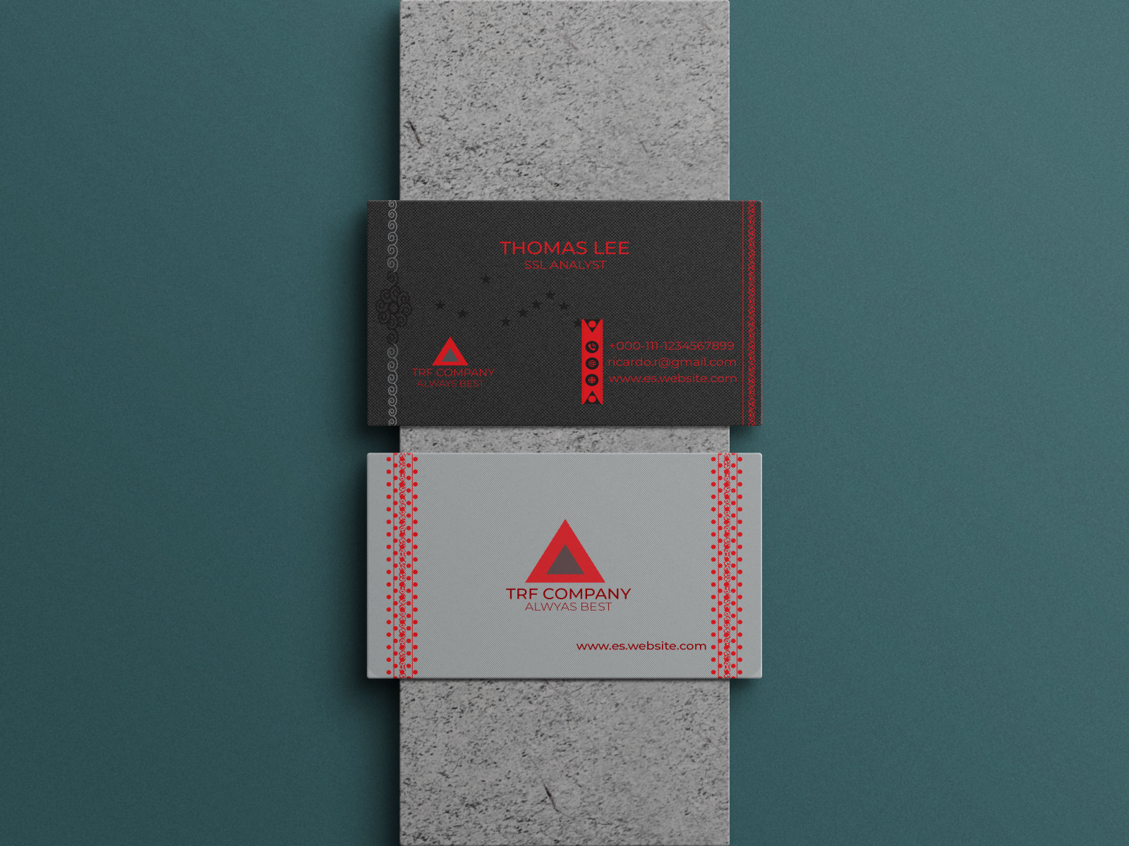 Modern & Polite Looking Business Card by Morshed Niaj on Dribbble