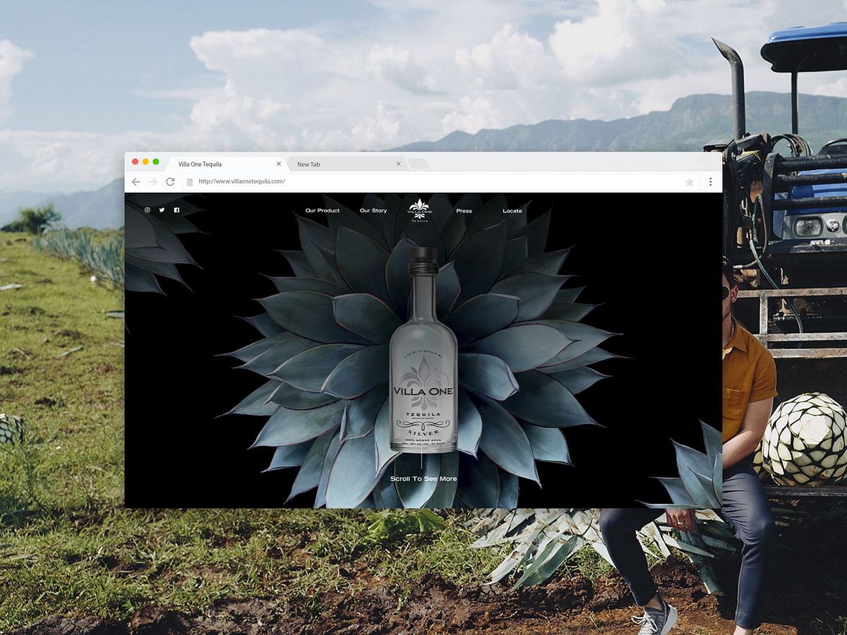 Villa One Tequila Website by Rosco Flevo on Dribbble