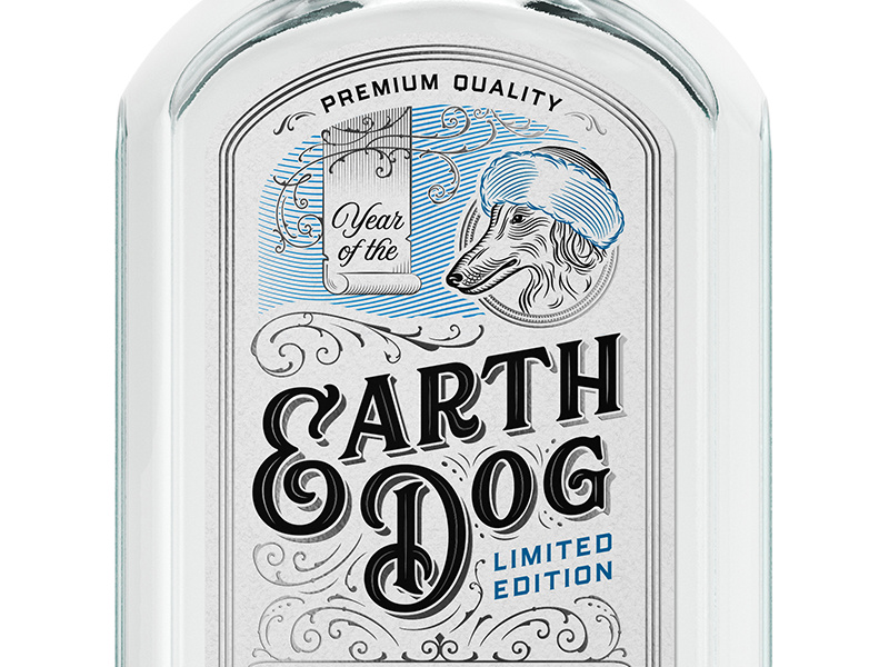 Earth Dog Vodka Close Up by Mila Katagarova on Dribbble