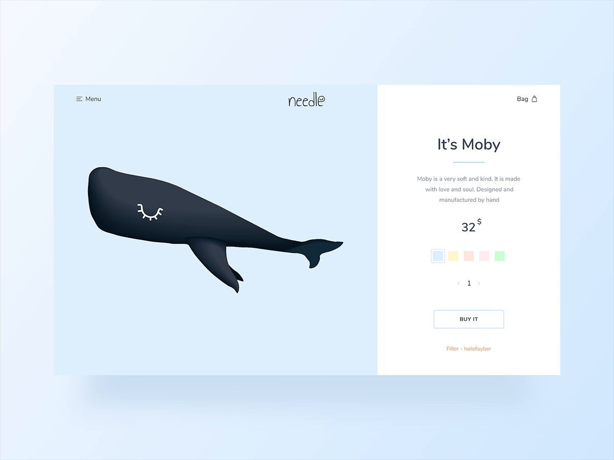 Needle / E-commerce / Product Card / Animation by Lyubimov Alex for ...