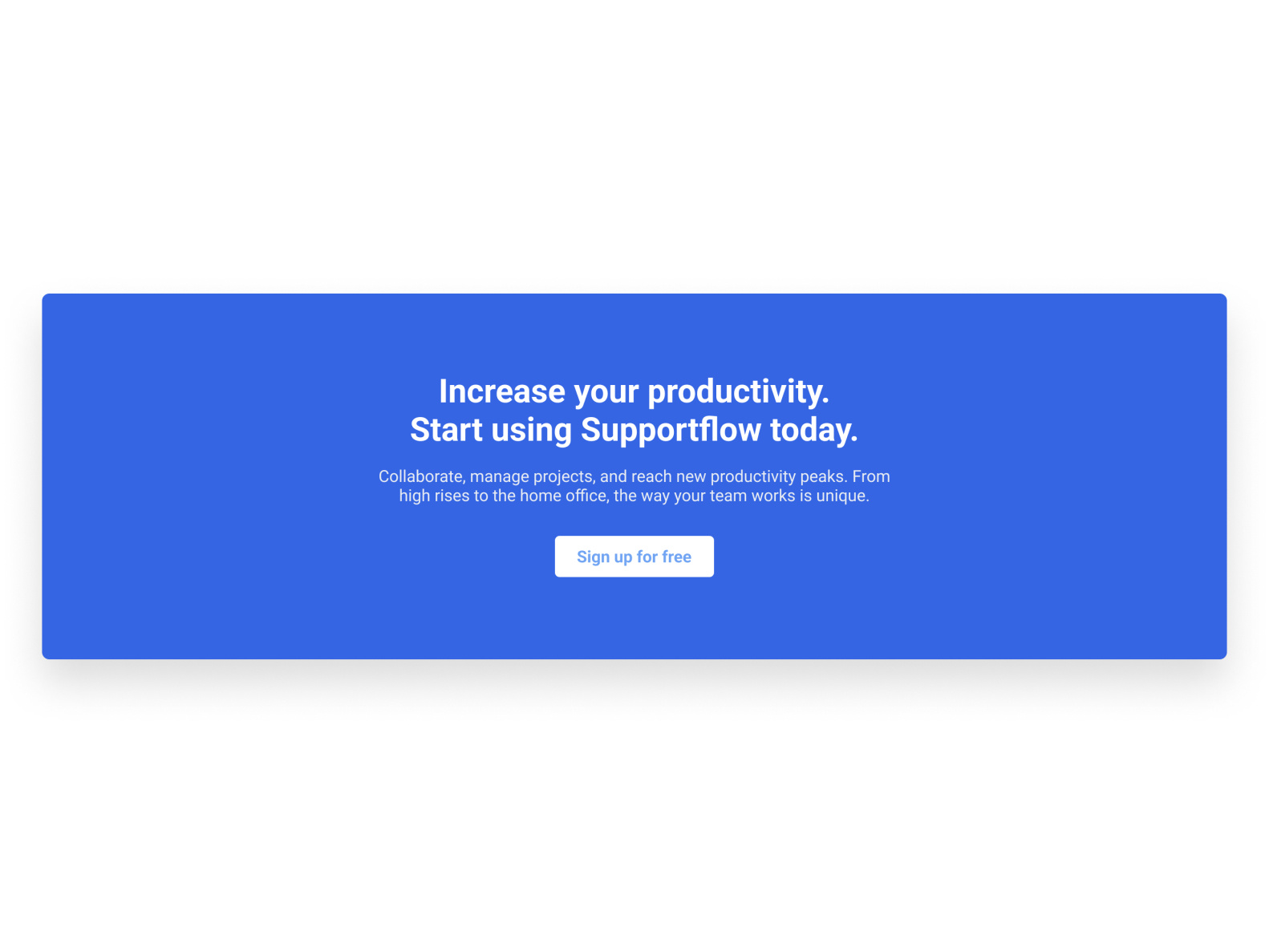 Sign Up Banner Flat Blue - Tailwind by Daniel Painter on Dribbble