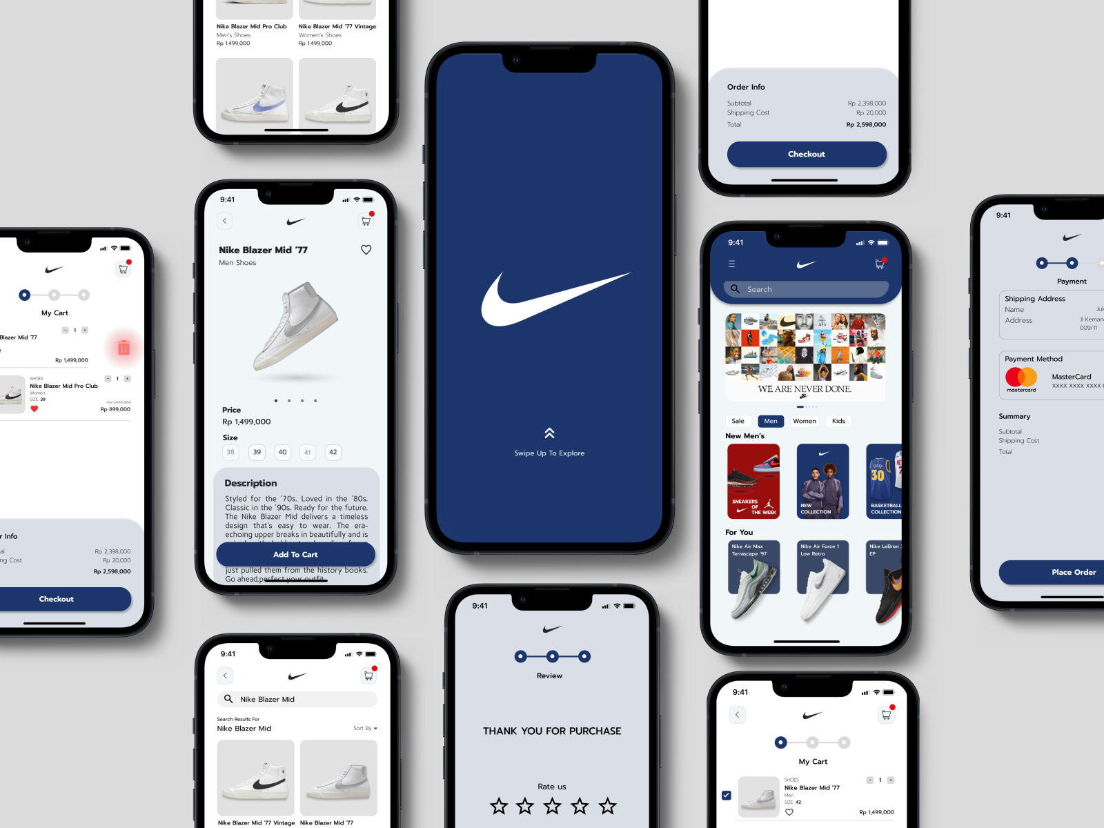 Nike Mobile App by Muhammad Abiyyu Falean on Dribbble