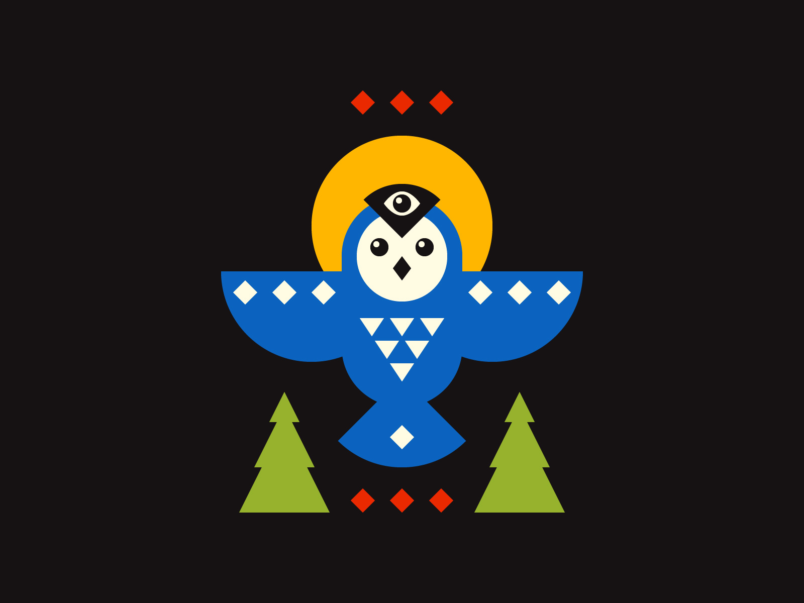 Geometric Owl by Neo Geometric 👁️ on Dribbble