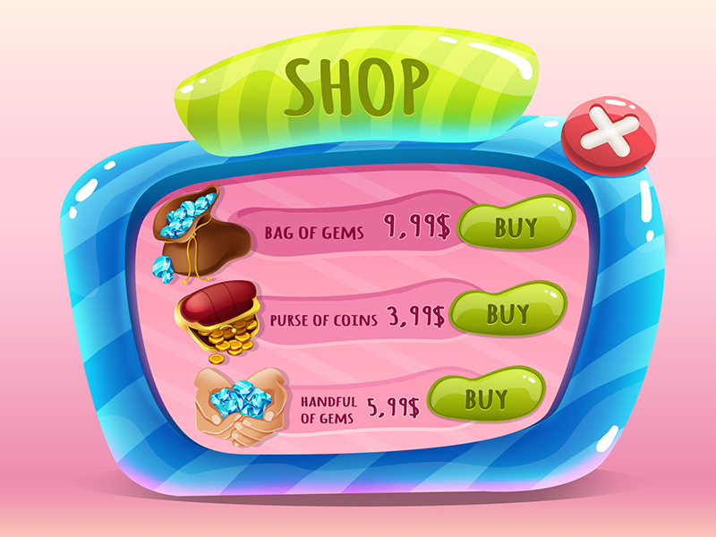 game ui by Oksana Mykytiuk on Dribbble