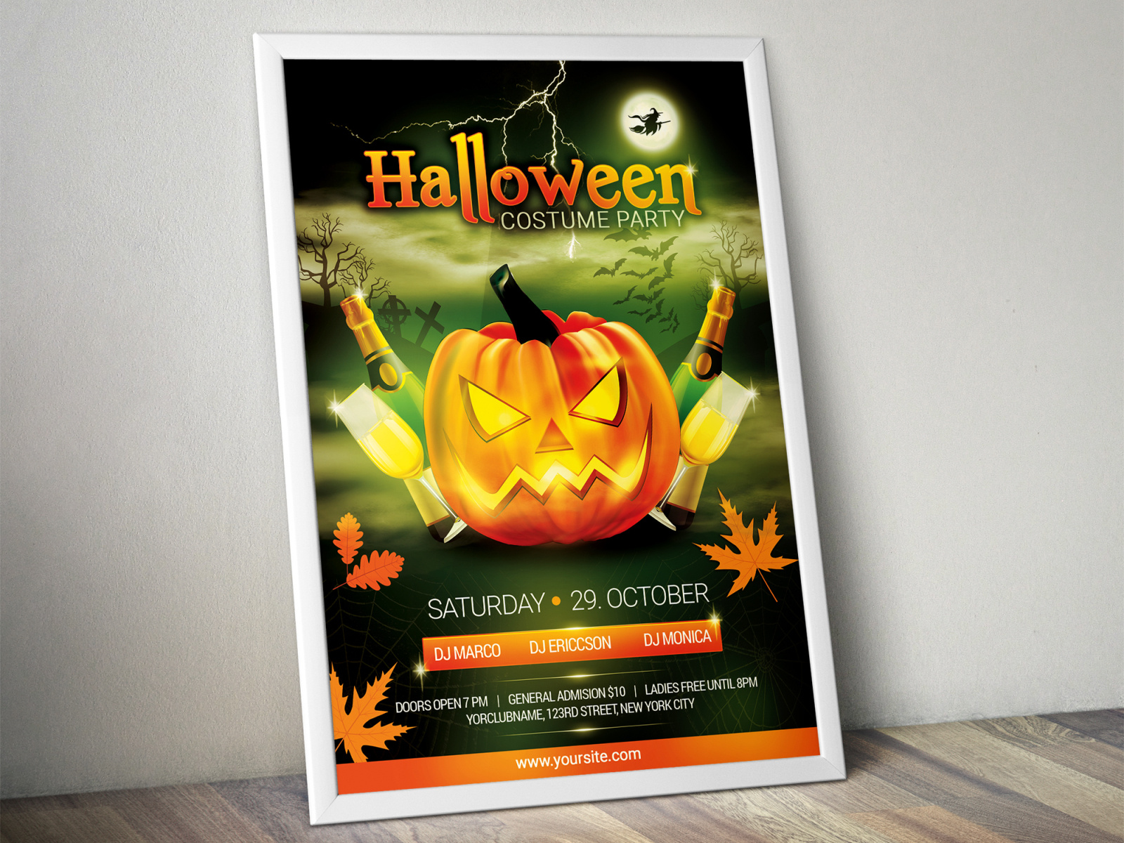 Halloween party poster by Marko Mirkovic on Dribbble