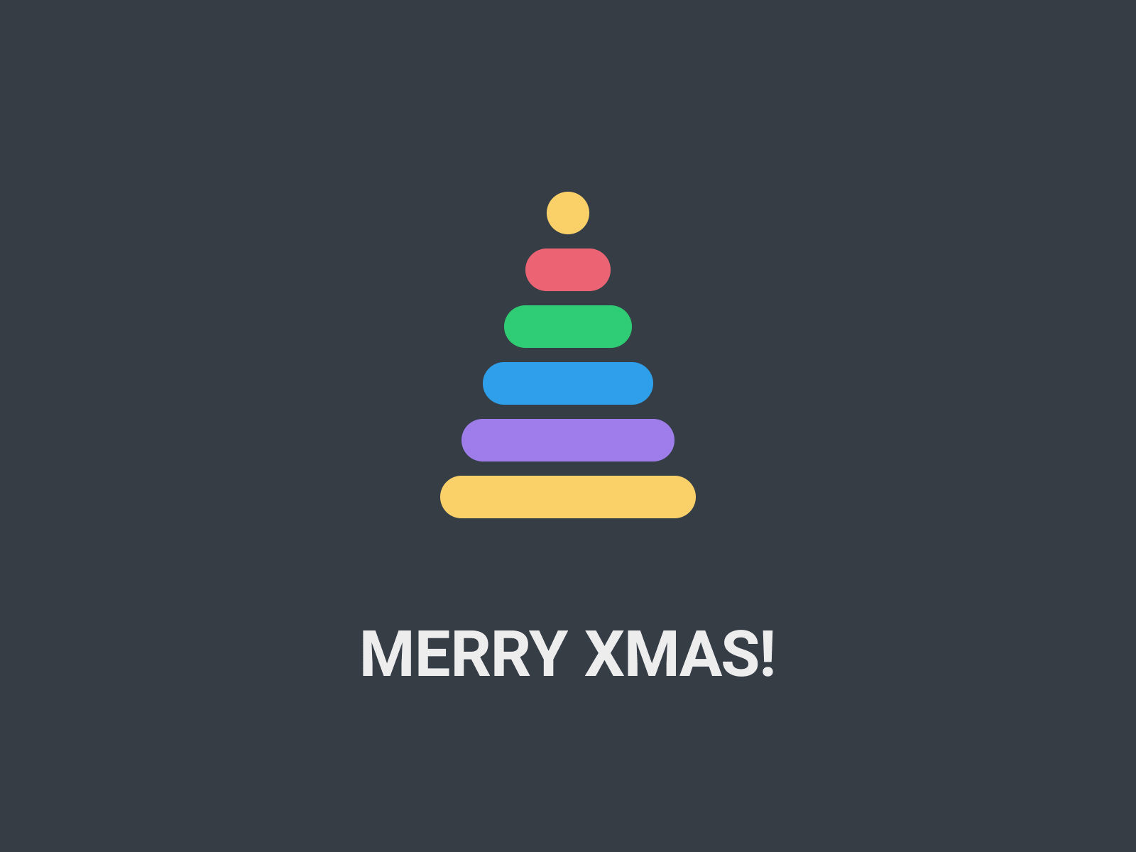 Merry Christmas Loop Animation by Sašo Goričar on Dribbble