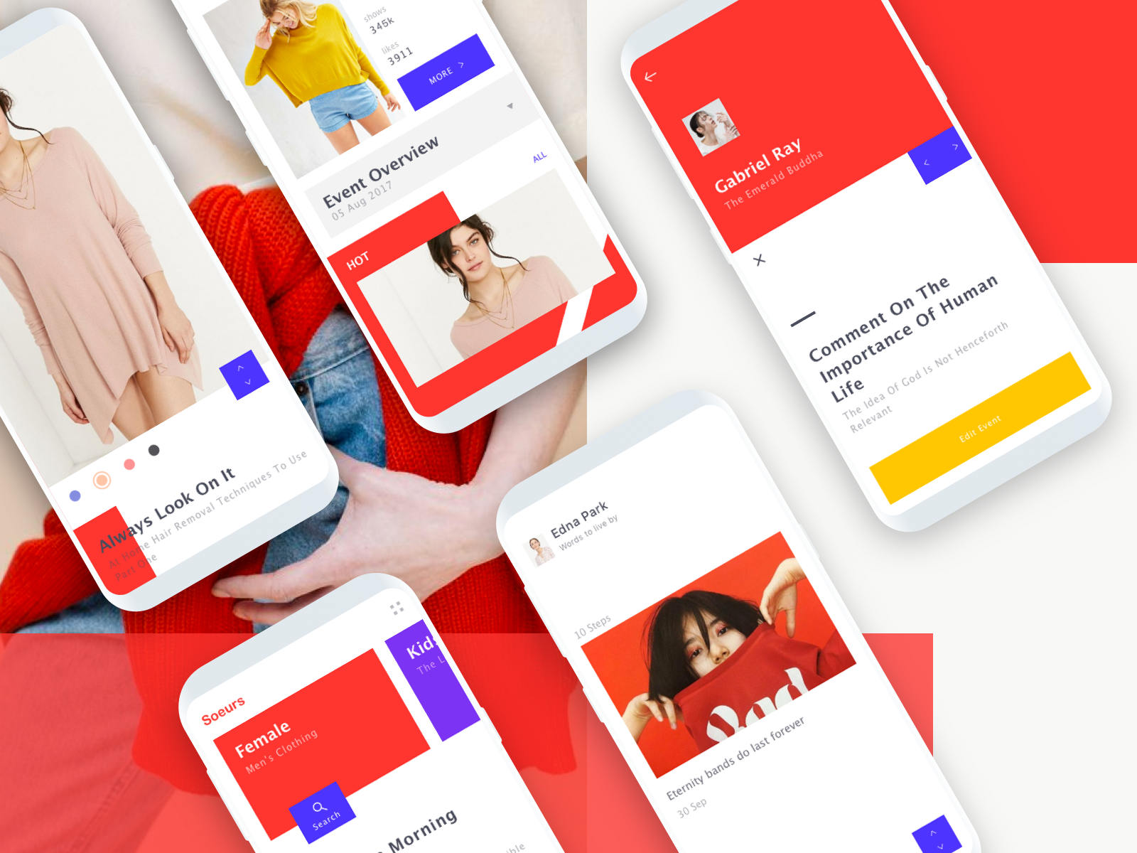 Shopping UI by Cedrica for RaDesign on Dribbble