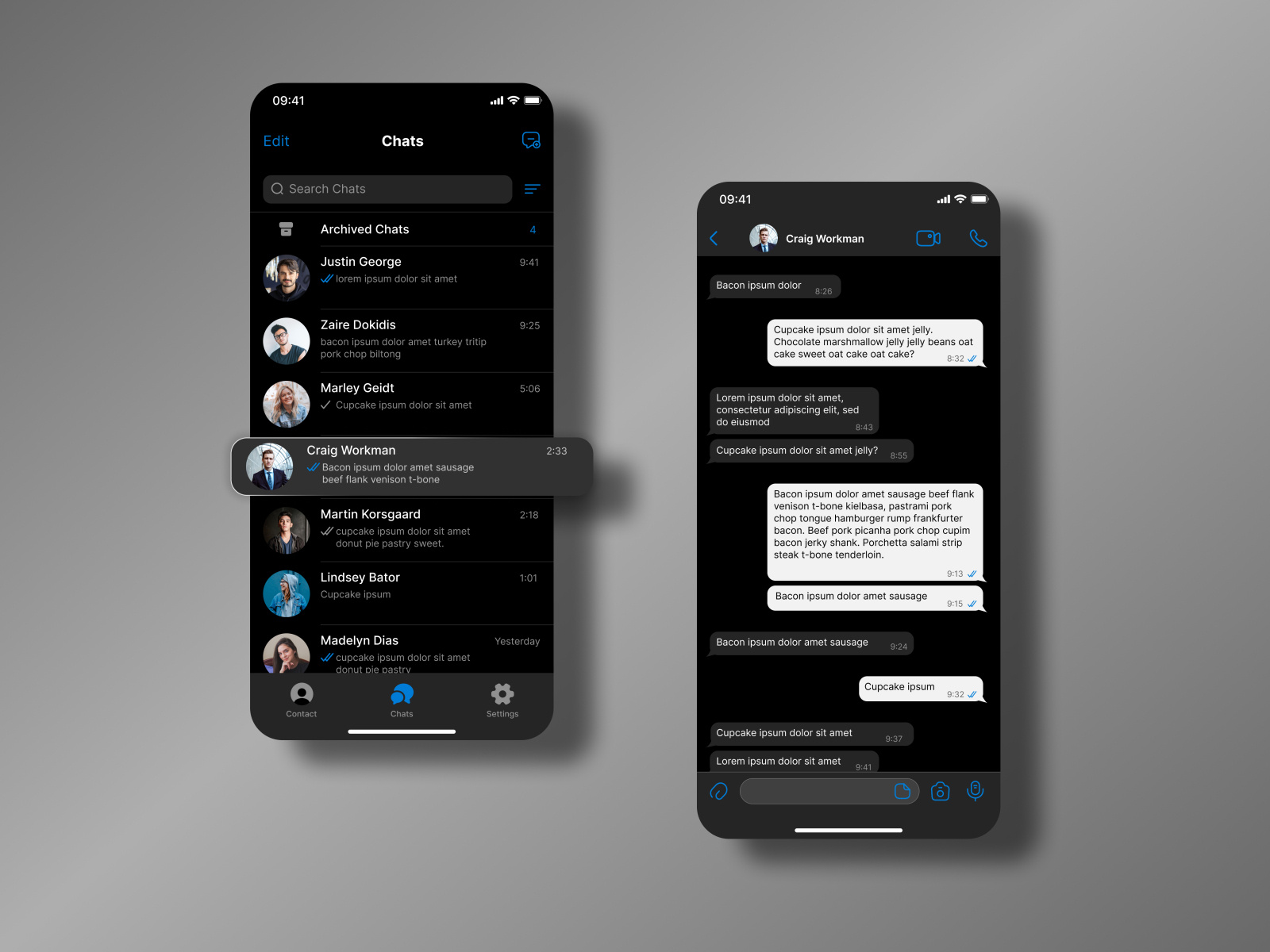 Direct Messaging - Daily UI 013 by Muhammad Sirat on Dribbble