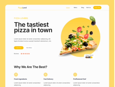 Pizza Website Design by Giuliana | UX UI | Web Designer & Developer on ...