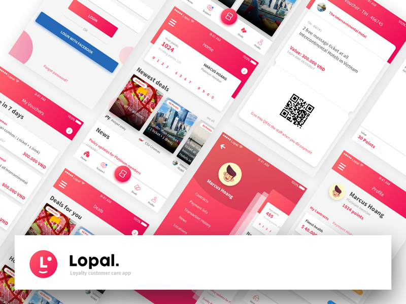 Lopal - Customer care app by Marcus Hoang 🏀 on Dribbble