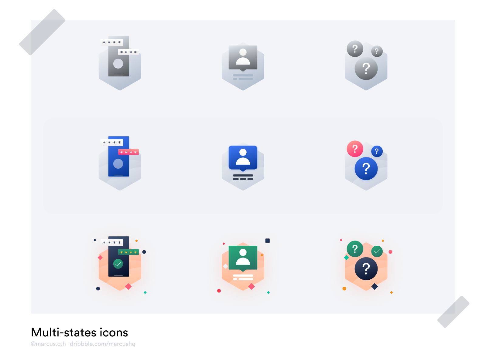 Multi-states icon by Marcus Hoang 🏀 on Dribbble