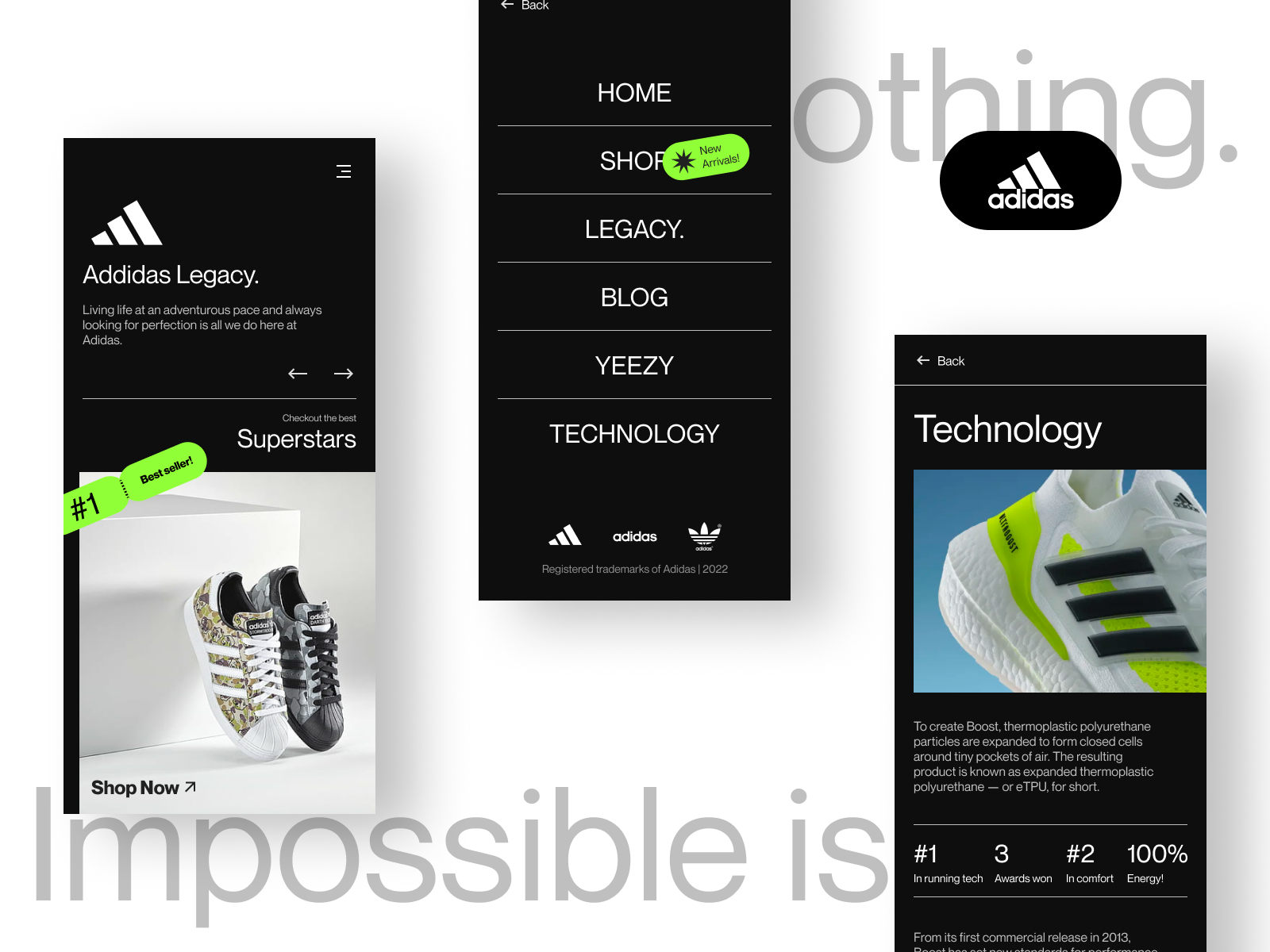ADIDAS Reimagined by Chéri Merchant on Dribbble