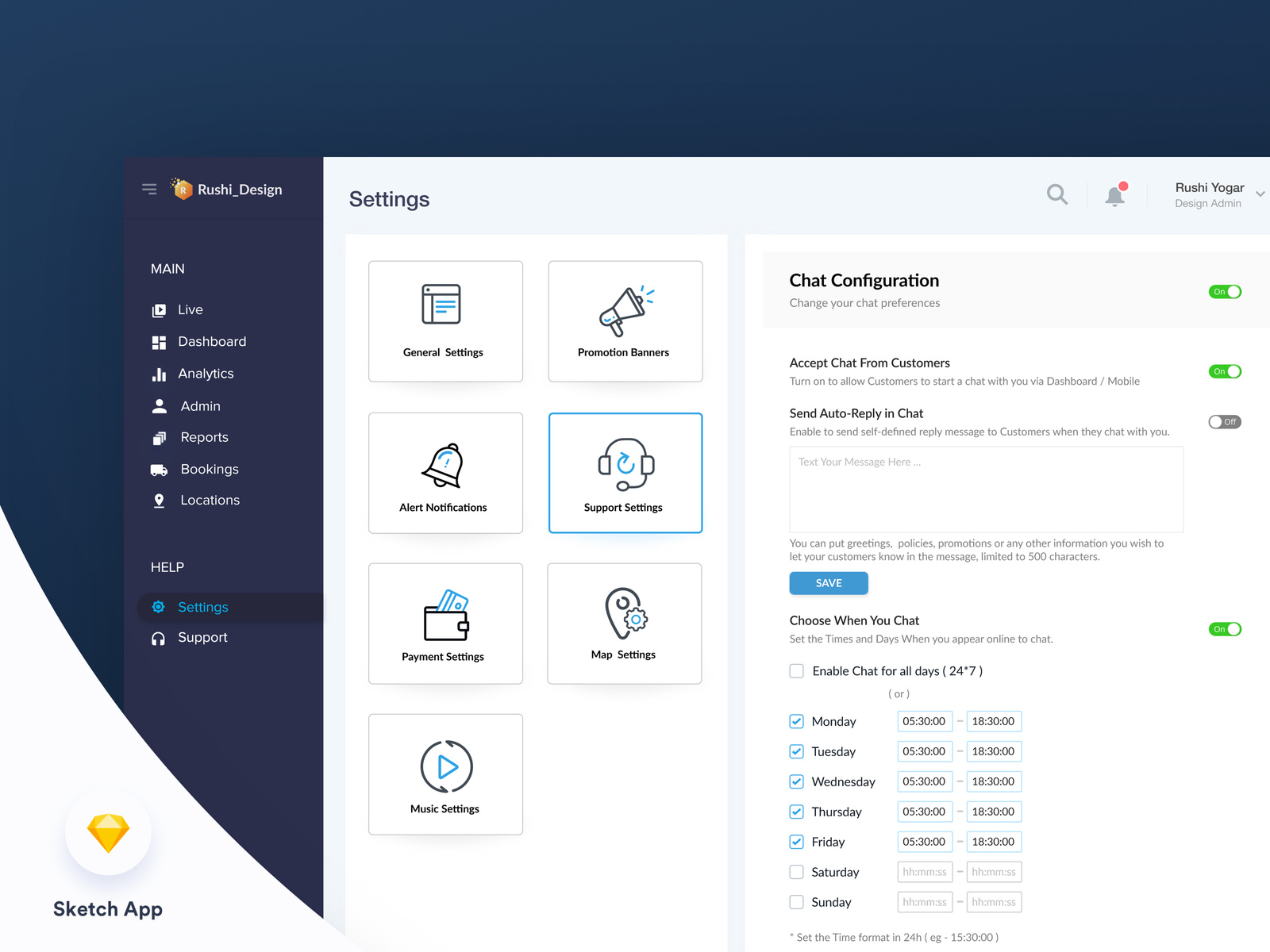 Settings Page-Dashboard by Rushangan (Rushi) Yogar on Dribbble