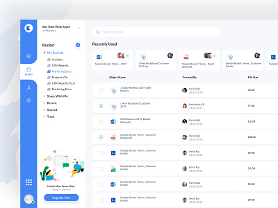 Object Storage Management System Ui by Rushi Yo on Dribbble