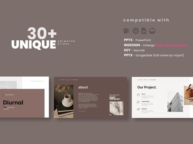 Minimalist PowerPoint Template #2 by MuafaM10 on Dribbble