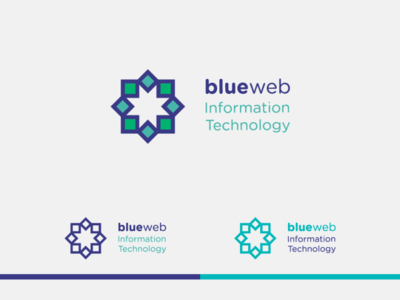 Blue web Logo by Osama on Dribbble