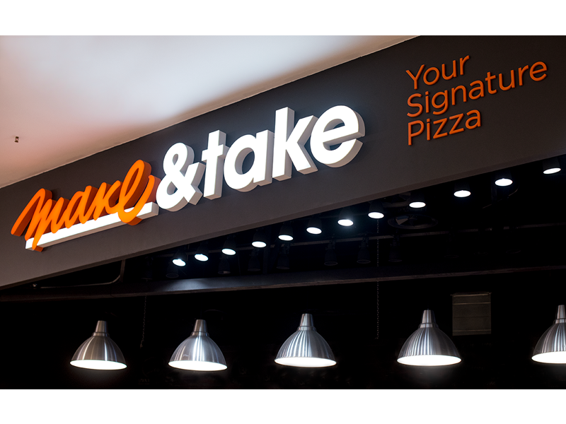 make&take sign by Ivaylo Nedkov for FourPlus Studio on Dribbble
