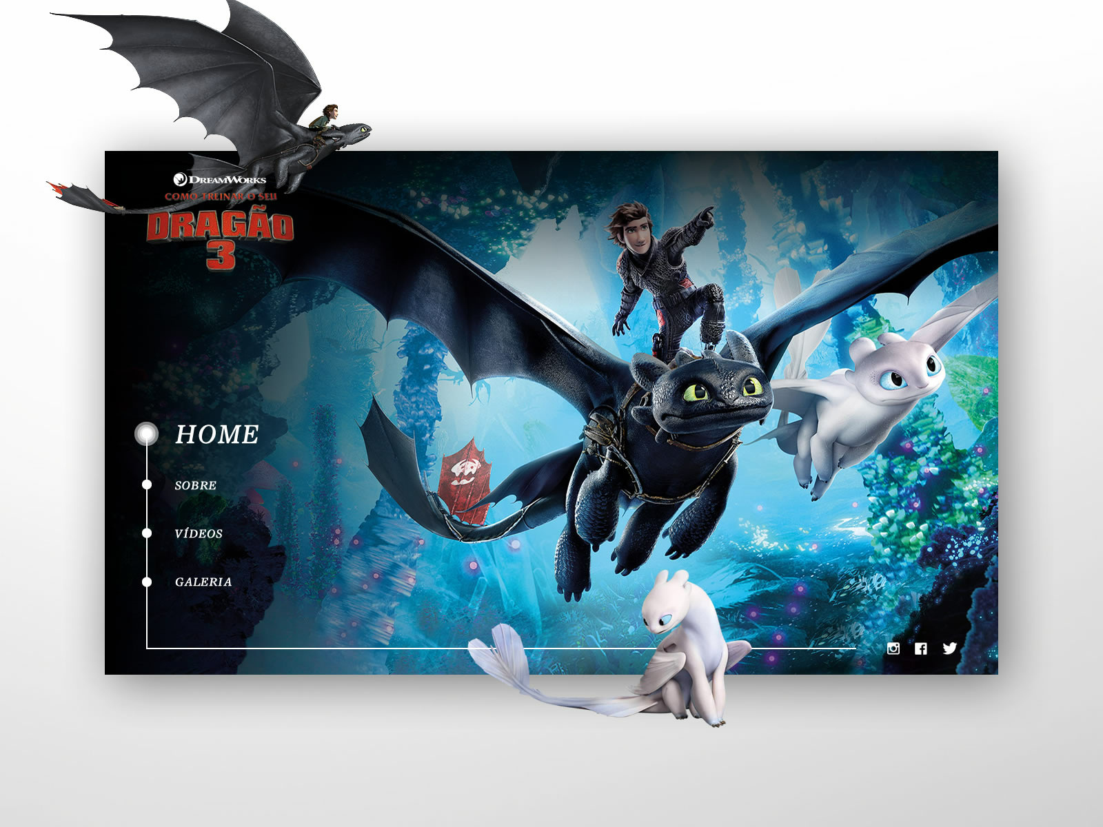 How to Train Your Dragon 3 - UI/UX Concept - Home by Pelizari on Dribbble