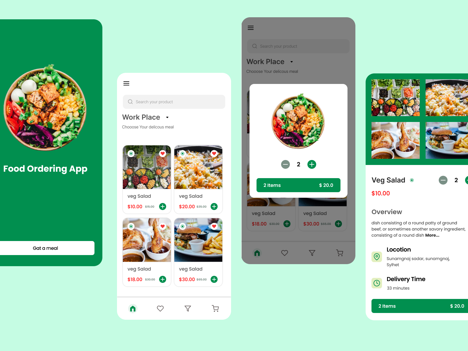 Food Ordering App by SHAMIM AHMAD FAIYAZ on Dribbble