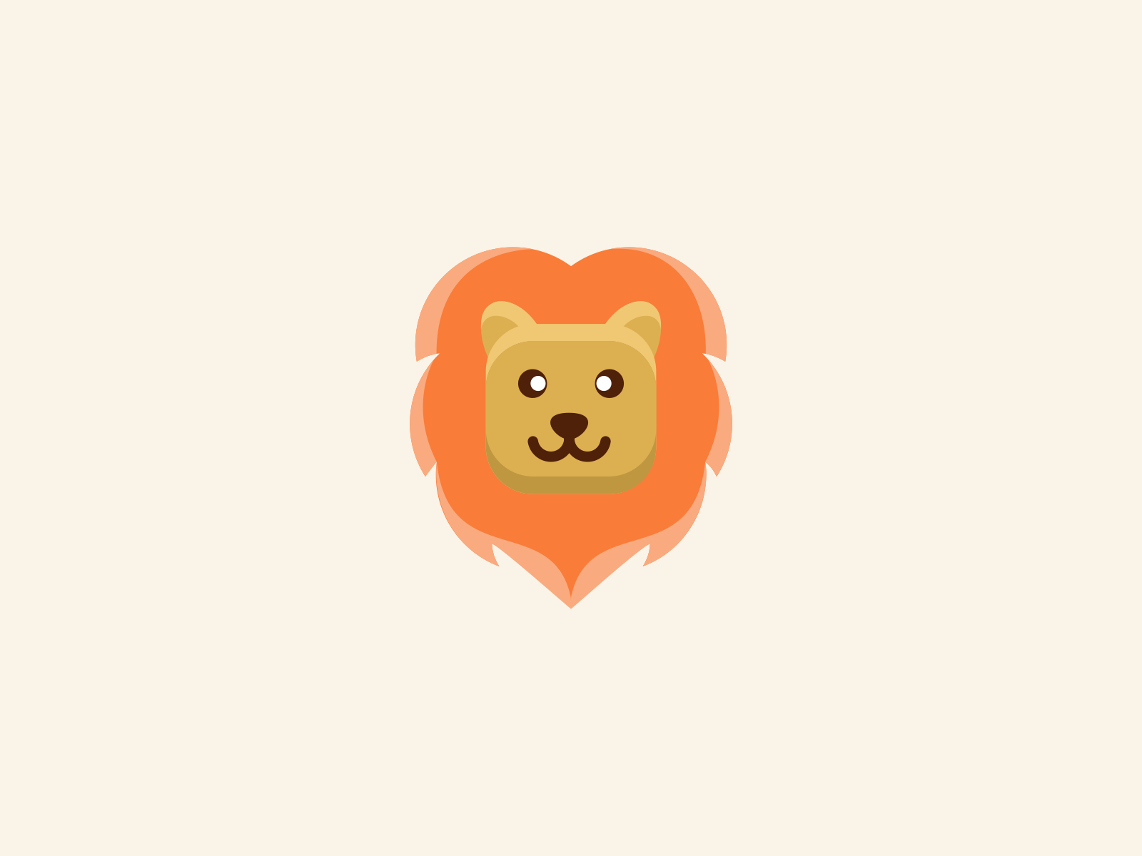 Cute LION Cartoon Design by im.graphic_ on Dribbble