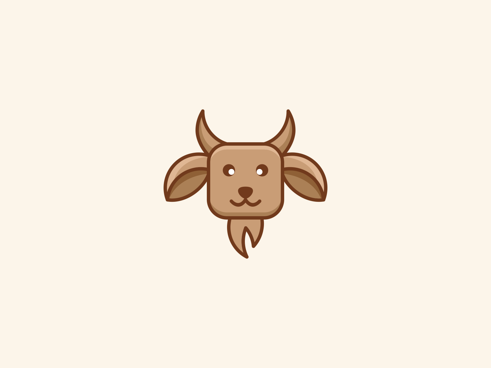 Cute Goat Design Logo Illustration by im.graphic_ on Dribbble