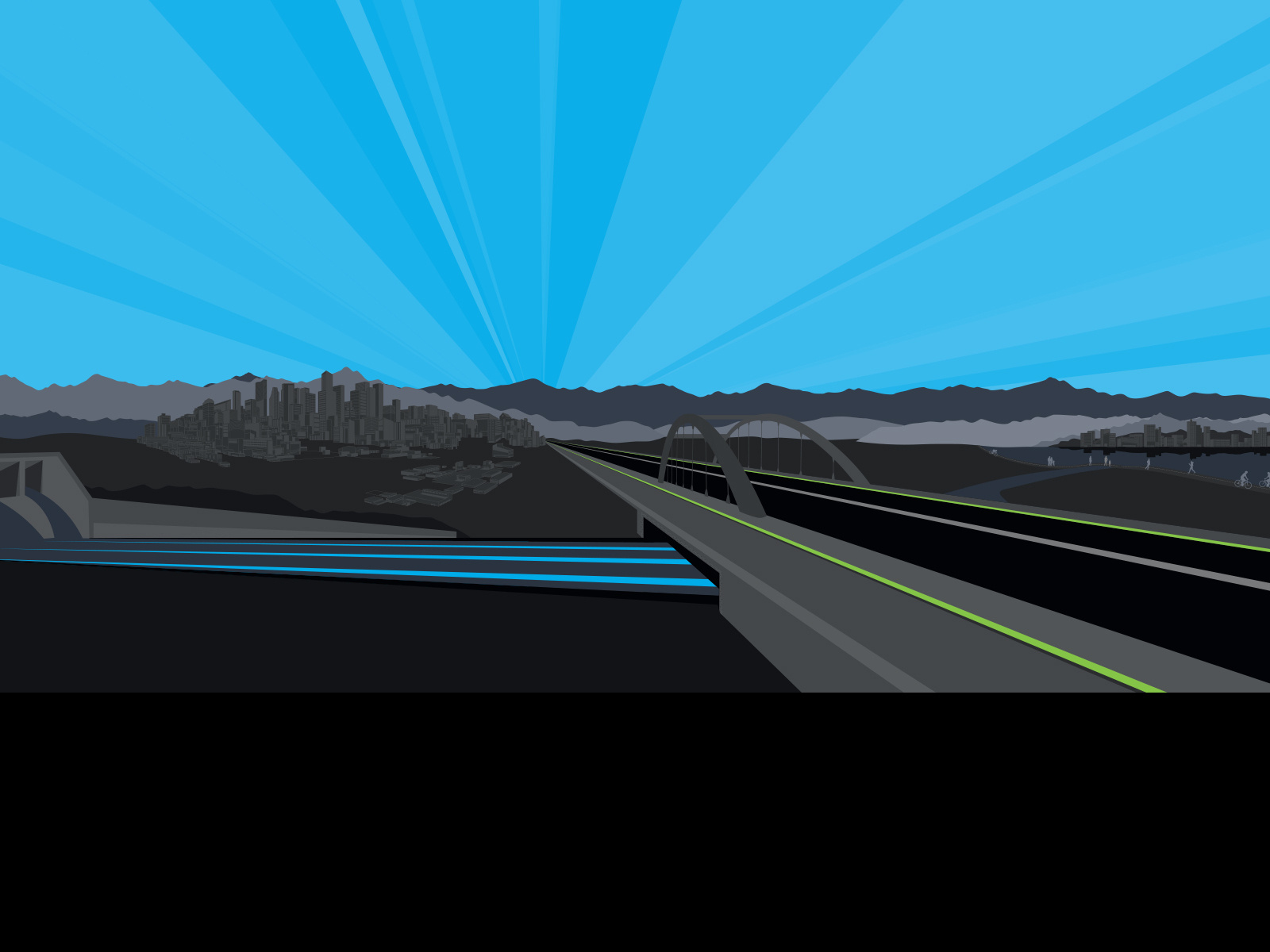 City Infrastructure Scene Illustration by Suzi Speck on Dribbble