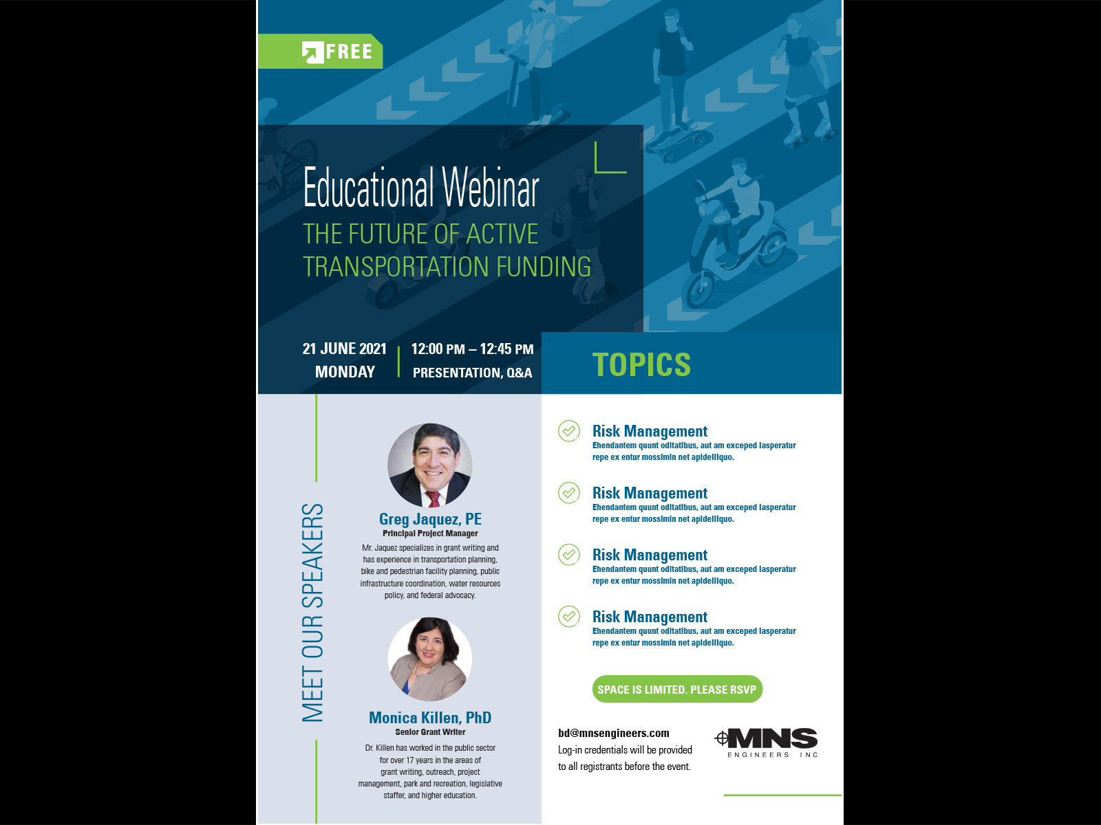 Educational Webinar Flyer by Suzi Speck on Dribbble