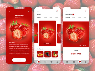 Fruit App Design designs, themes, templates and downloadable graphic ...