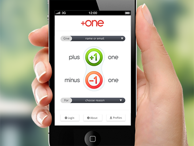 +One app by Robert Pohuba on Dribbble