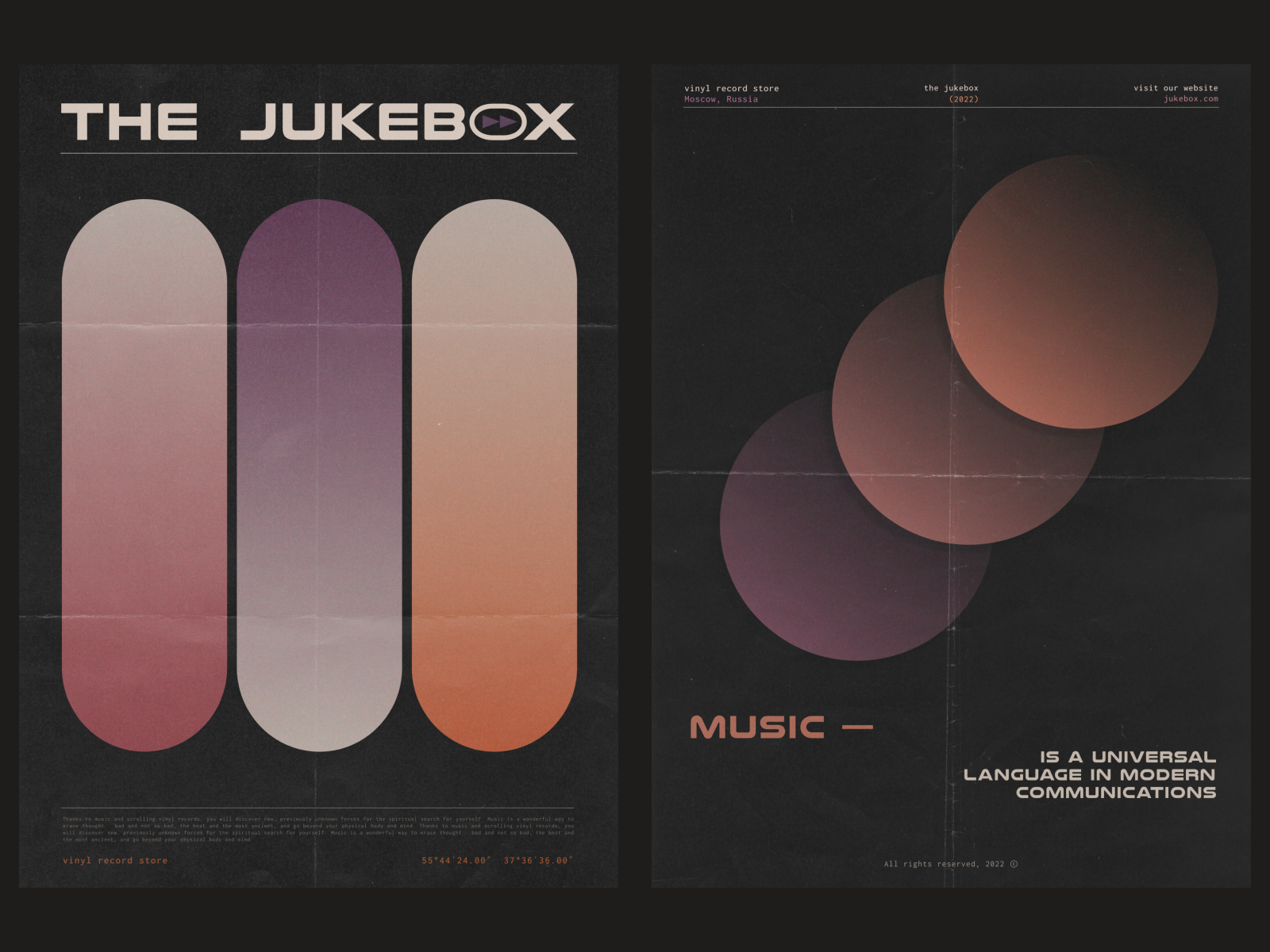 JUKEBOX - vintage posters by Anastasia Osminina on Dribbble