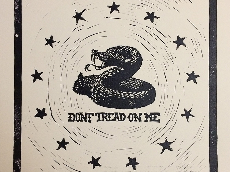 Dont Tread Print by Joe Clay on Dribbble