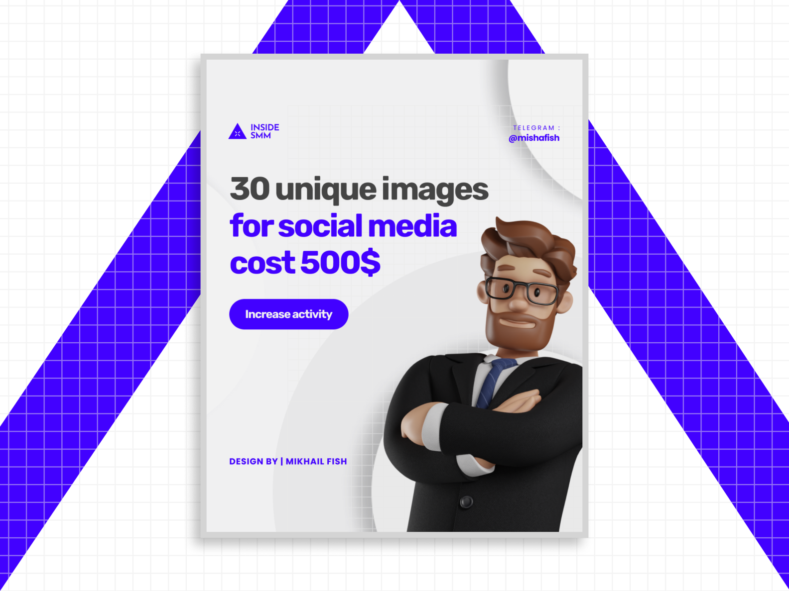 Design for a SMM group by Mikhail on Dribbble