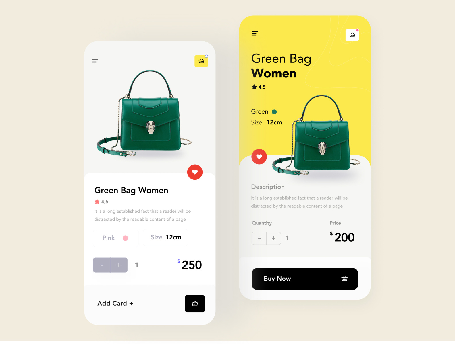 Shop Product Detail App by Tasha on Dribbble