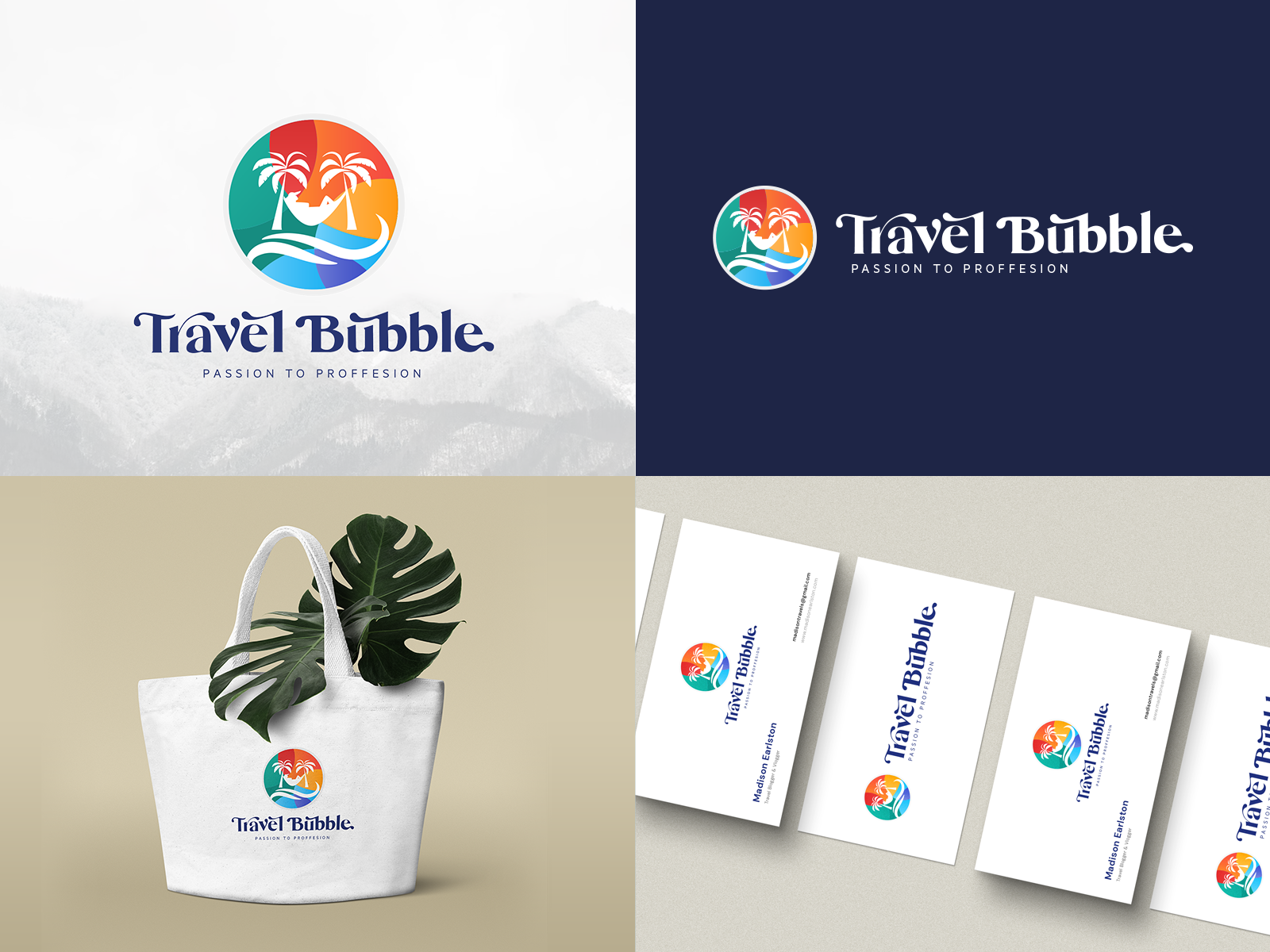 Travel Bubble Logo Design by Venushka Perampalam on Dribbble