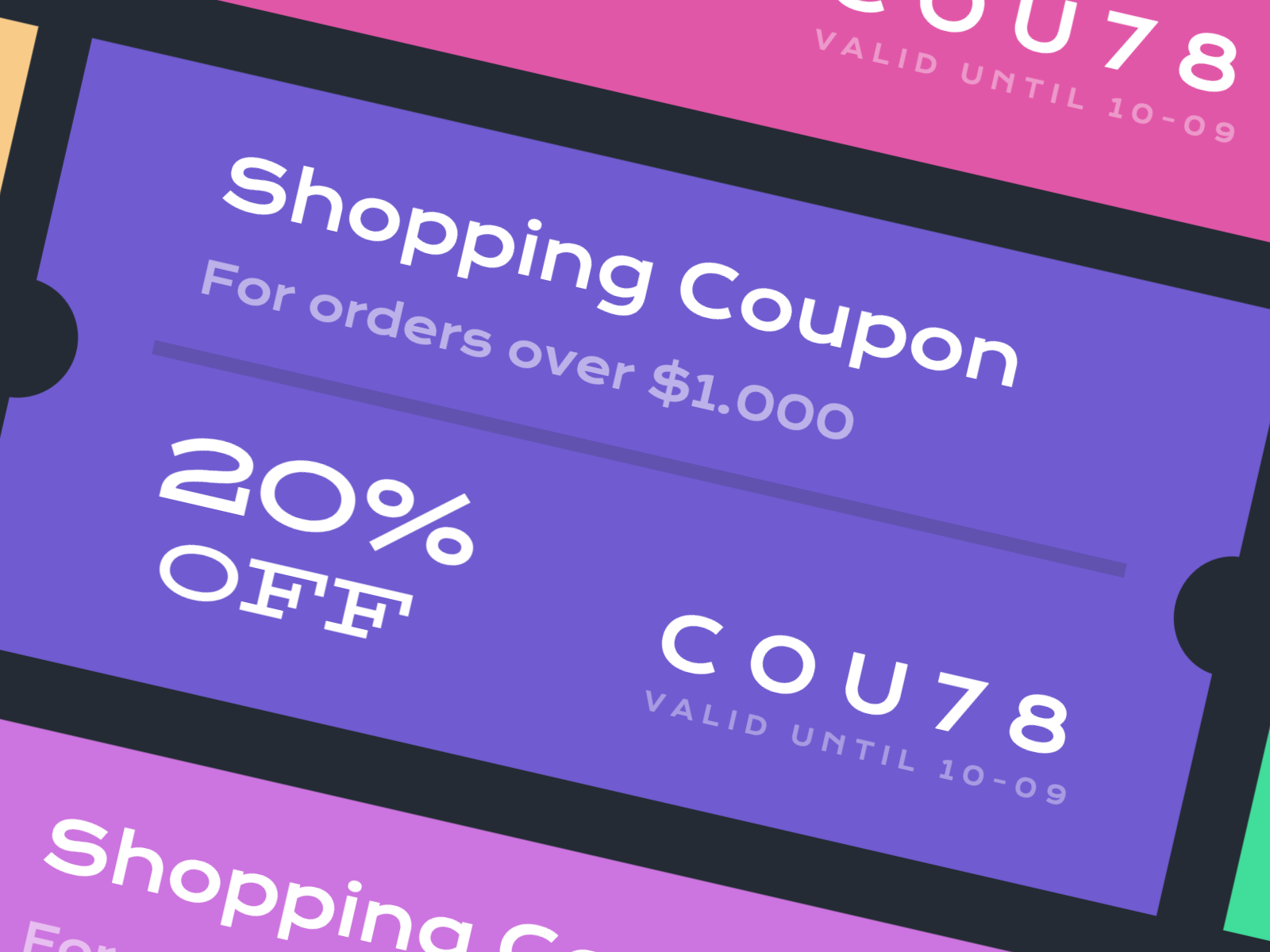 Coupon Template Pack by IconShock & ByPeople on Dribbble