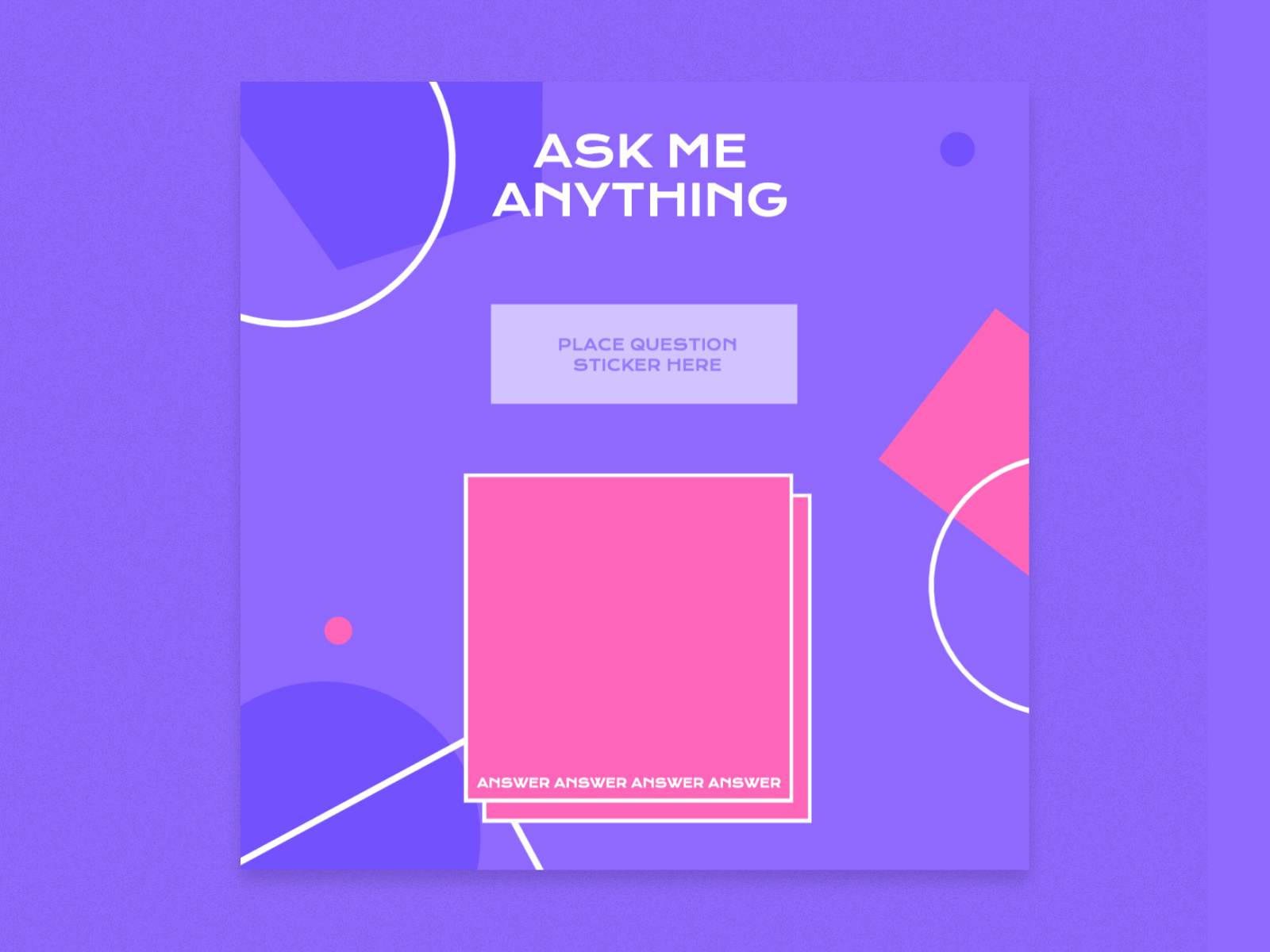 Instagram Post Question Templates Pack by IconShock & ByPeople on Dribbble