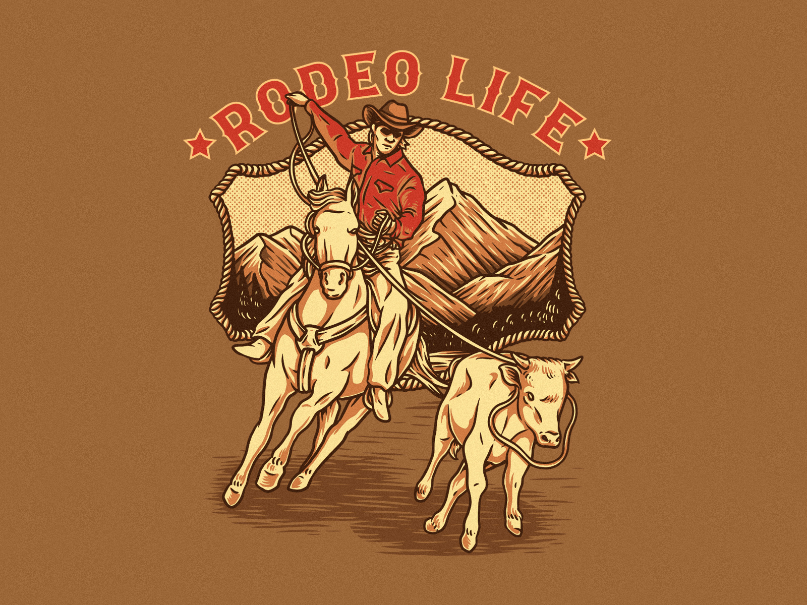 RODEO LIFE by darikanan design on Dribbble