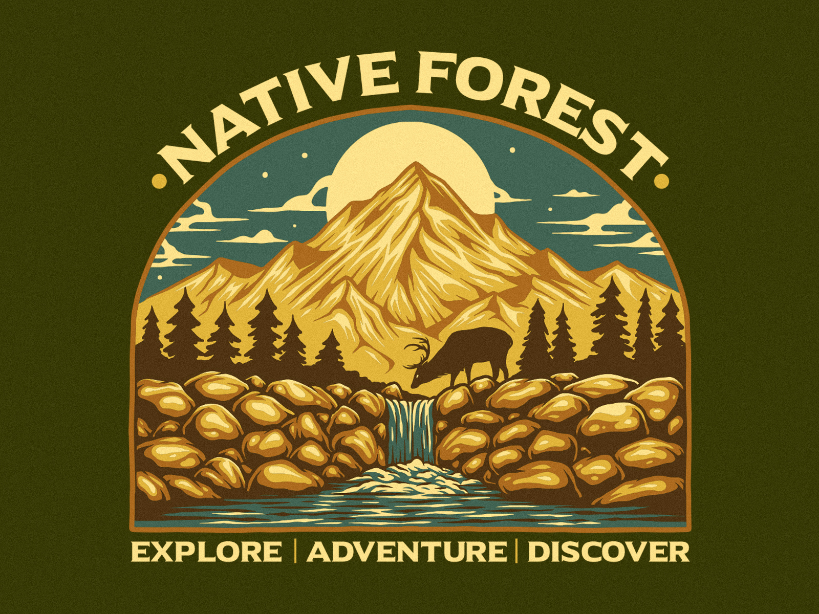 NATIVE FOREST by darikanan design on Dribbble