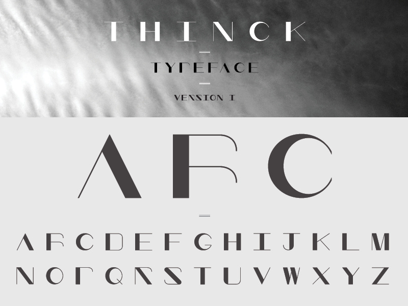 Thinck Typeface by Michael Iles on Dribbble